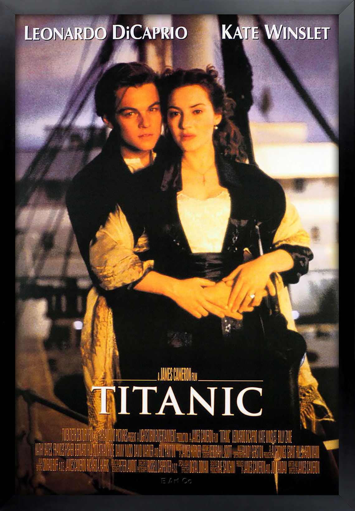 Titanic Movie Poster Framed and Ready to Hang. - Etsy