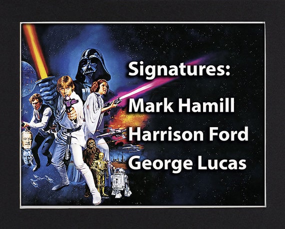 Star Wars Signed Movie Poster