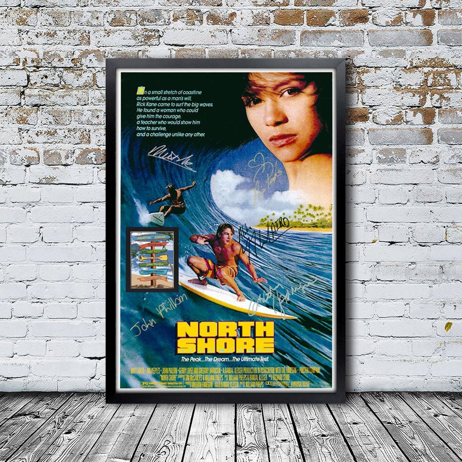 North Shore Signed Movie Poster Framed and Ready to Hang | Etsy