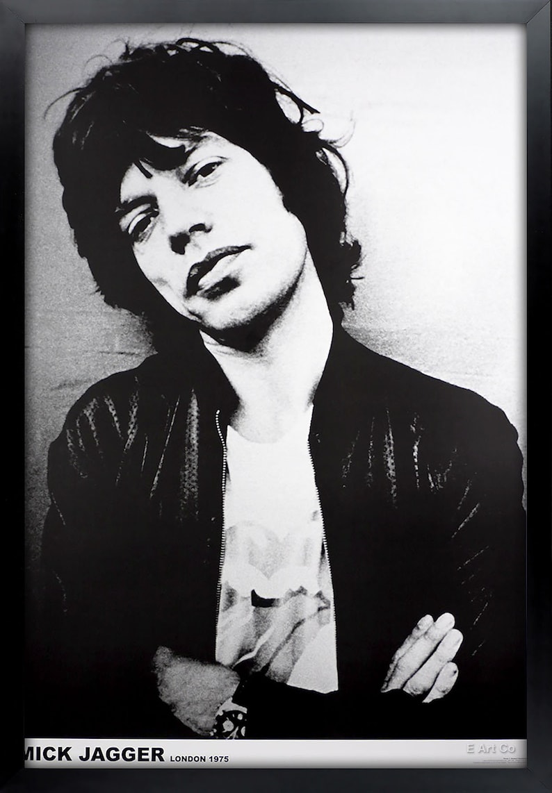 Mick Jagger Poster Framed and Ready to Hang. - Etsy