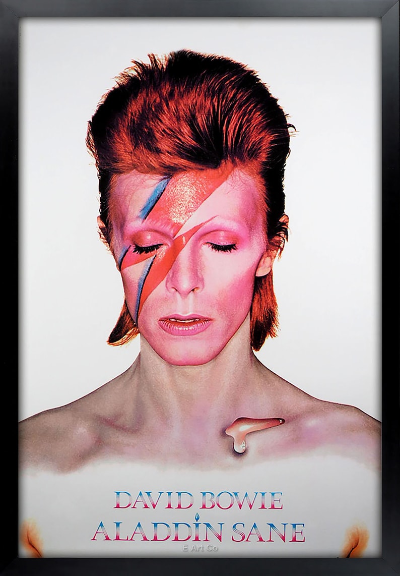 David Bowie Poster Framed and Ready to Hang. - Etsy