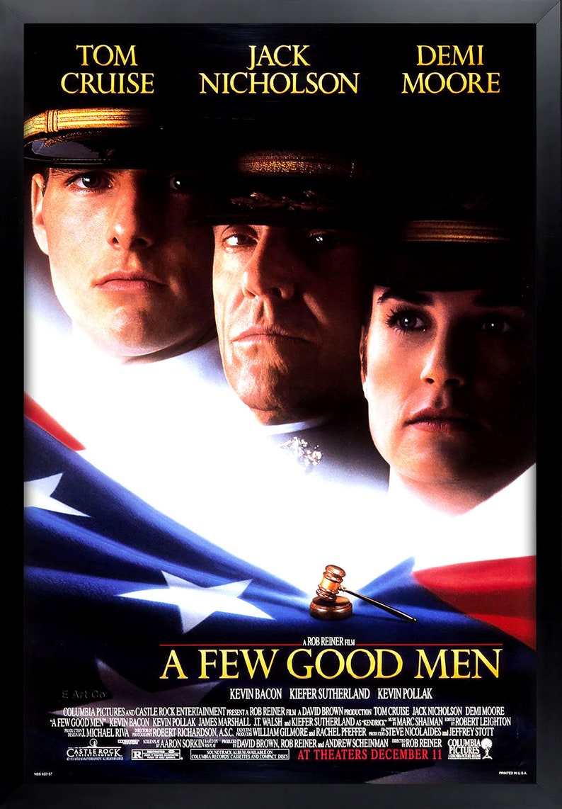 A Few Good Men Movie Poster Framed and Ready to Hang. | Etsy