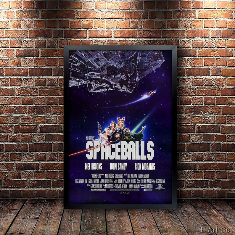 Spaceballs Movie Poster Framed and Ready to Hang. | Etsy