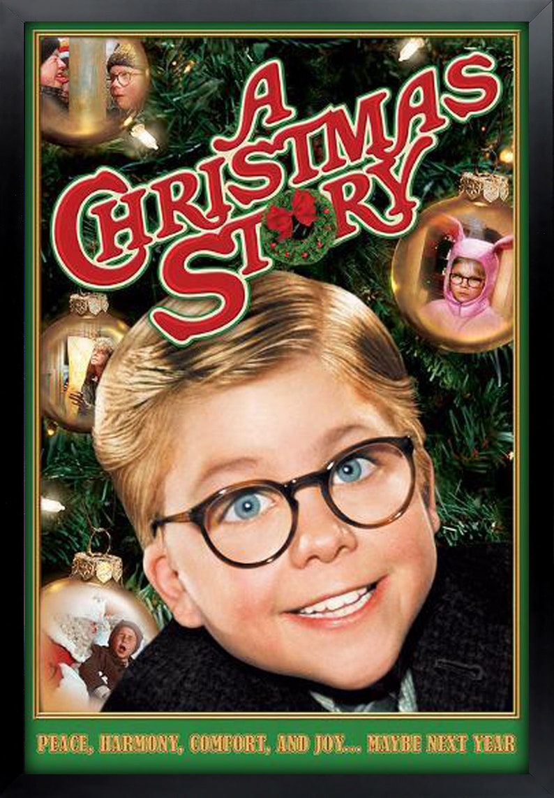 A Christmas Story Movie Poster Framed and Ready to Hang. - Etsy