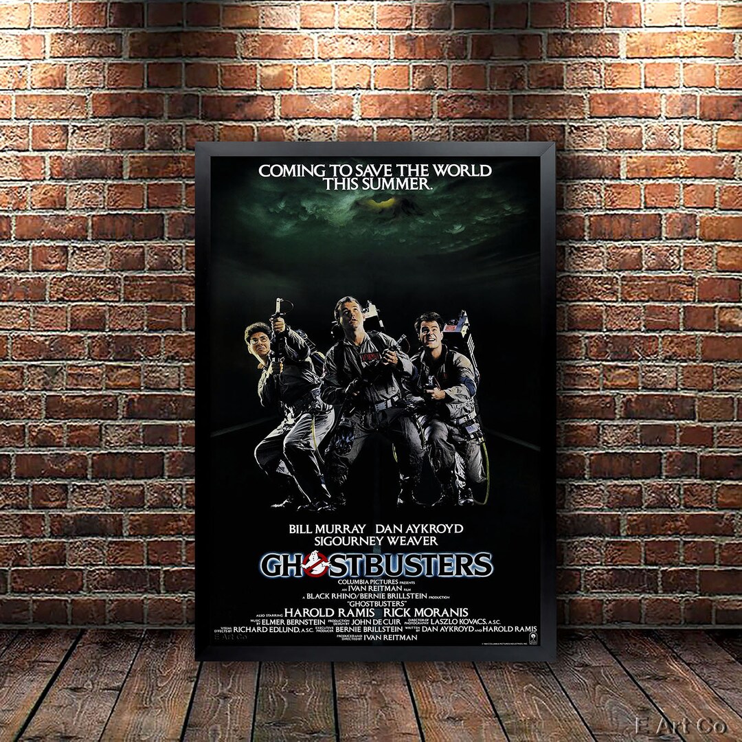 Ghostbusters, Movie Poster, Framed and Ready to Hang. - Etsy