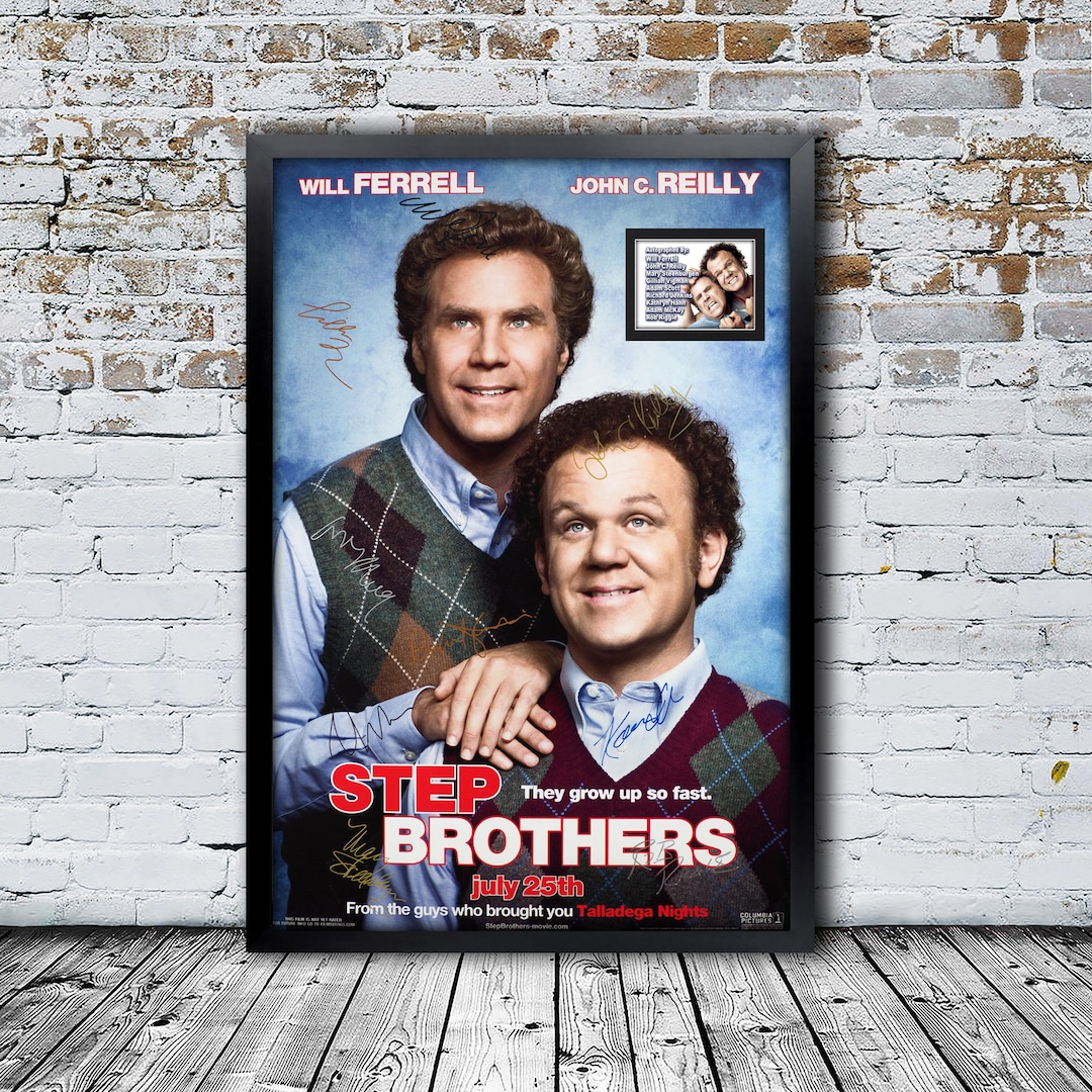 Step Brothers Autographed Movie Posterframed, Ready to Hang, With ...