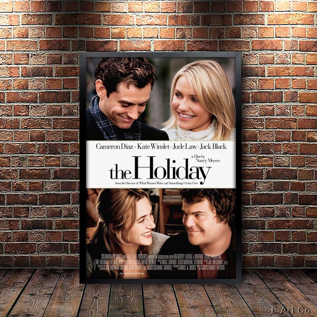 The Holiday Movie Poster Framed and Ready to Hang. - Etsy