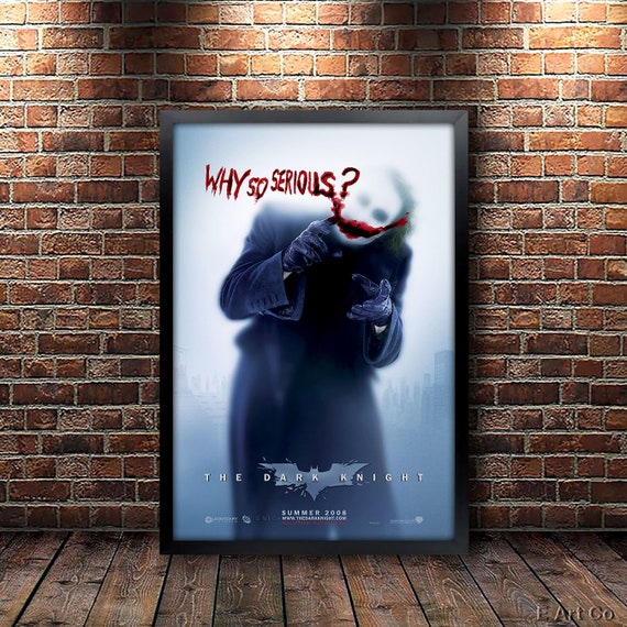 Dark Knight Why So Serious Poster at Ava Oshaughnessy blog
