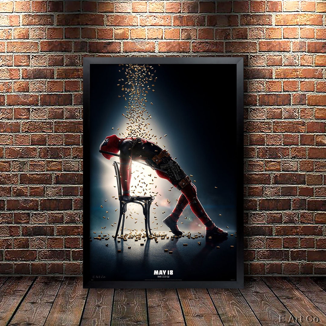 Deadpool Movie Poster Framed and Ready to Hang. - Etsy