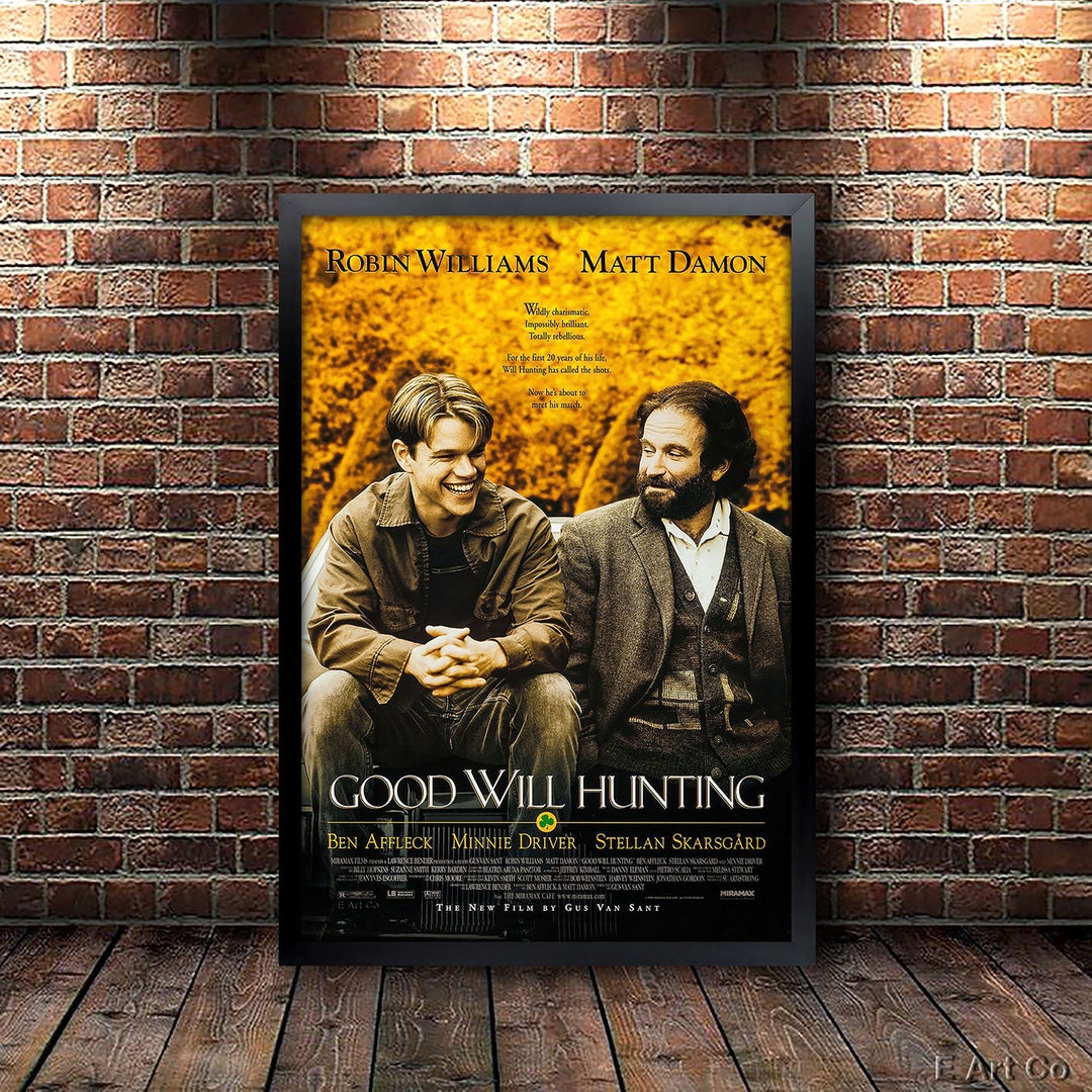 Good Will Hunting Movie Poster Framed and Ready to Hang. - Etsy