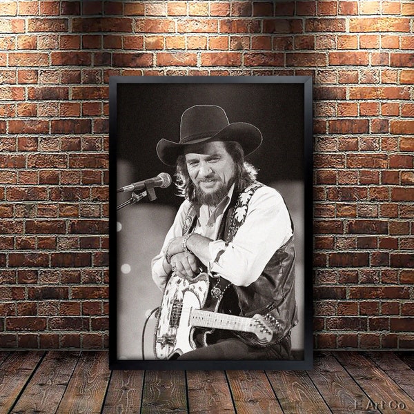 Waylon Jennings Poster - Etsy