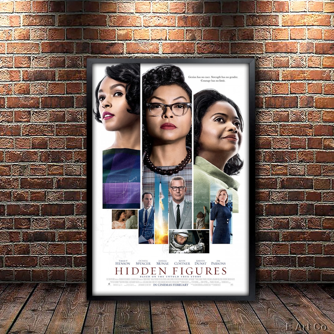 Hidden Figures Movie Poster Framed and Ready to Hang. - Etsy