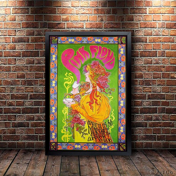 Pink Floyd Poster Framed and Ready to Hang. | Etsy