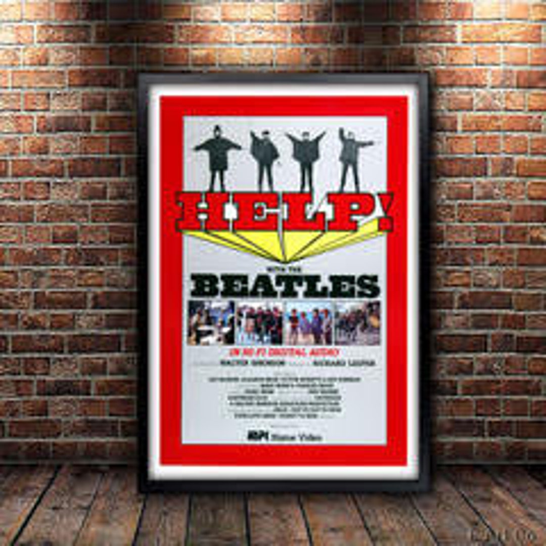 The Beatles , Help 1965 Movie Poster Framed and Ready to Hang. - Etsy