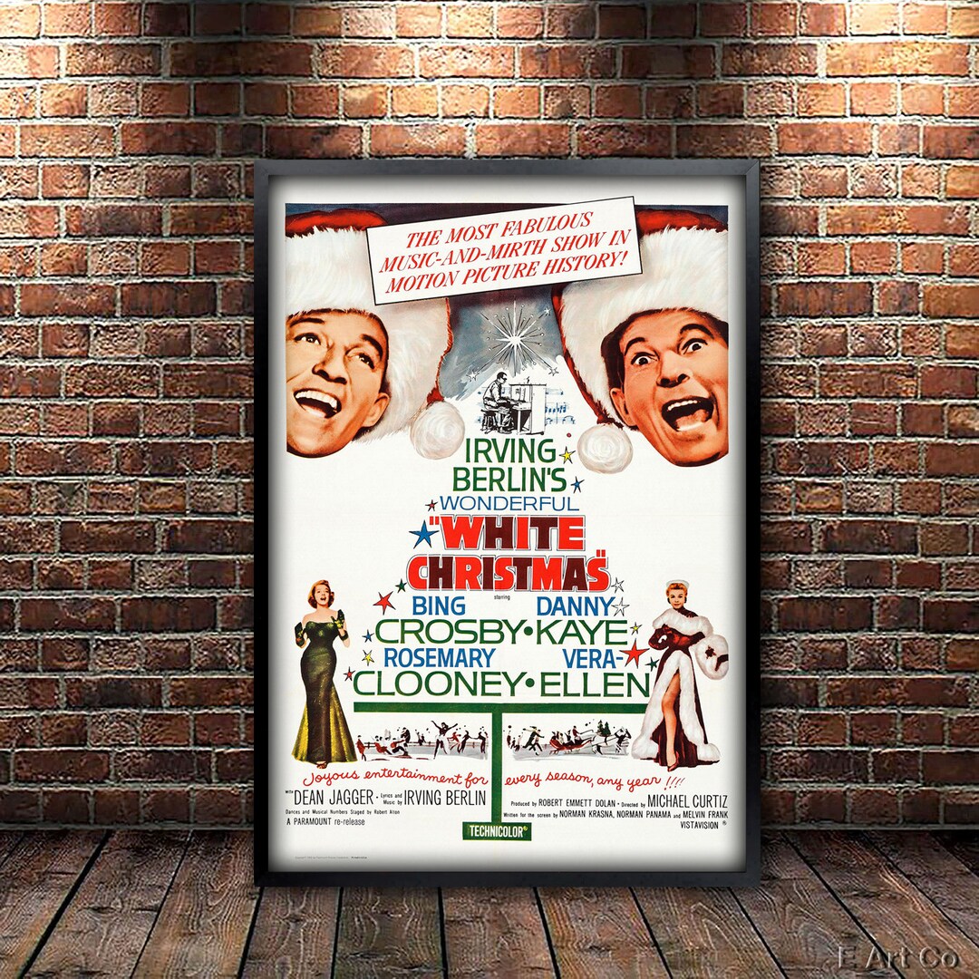 White Christmas Movie Poster Framed and Ready to Hang. - Etsy Canada