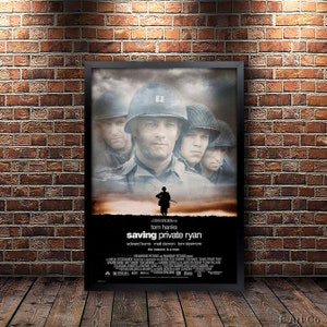 Saving Private Ryan Movie Poster Framed and Ready to Hang. - Etsy