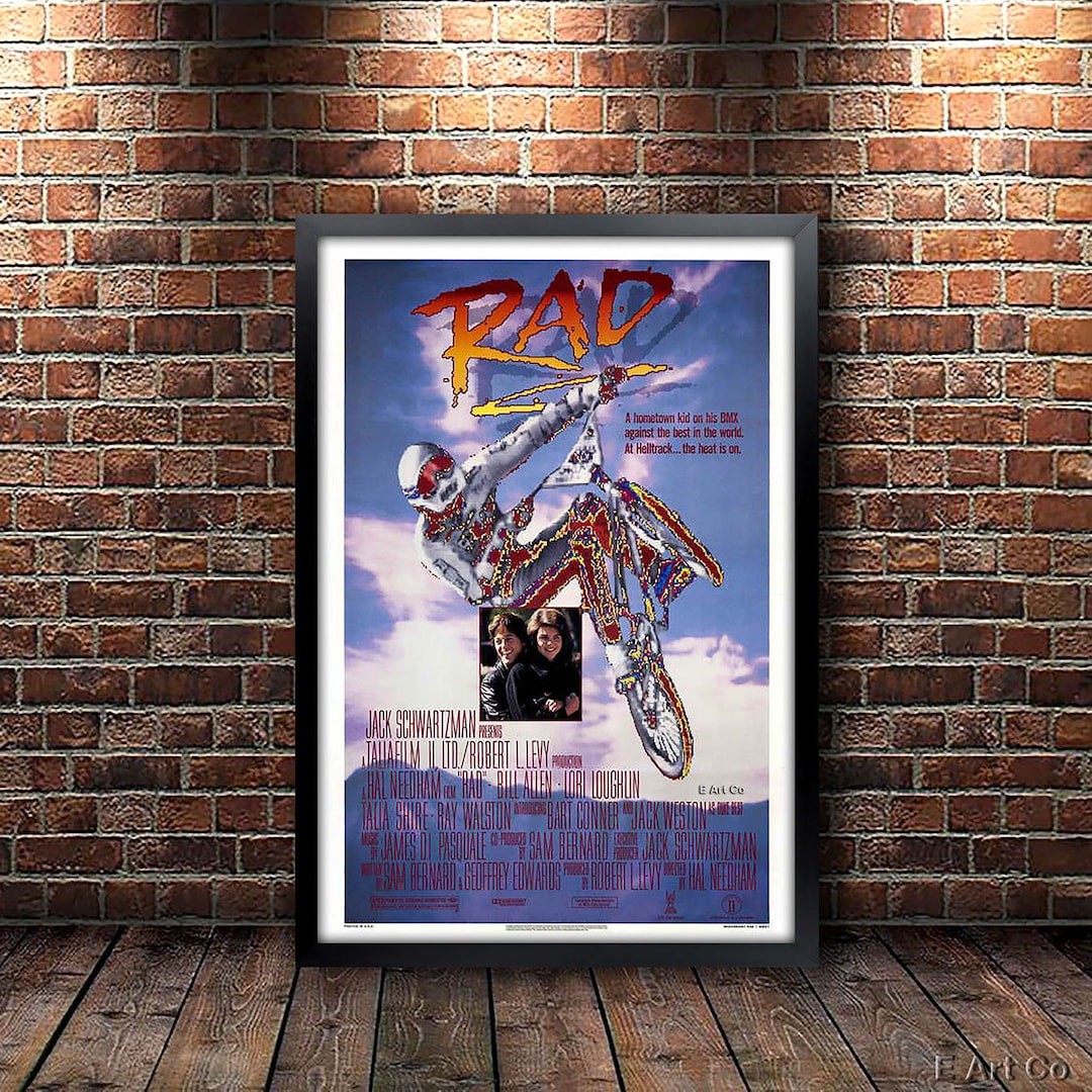 Rad, Movie Poster, Framed and Ready to Hang. - Etsy