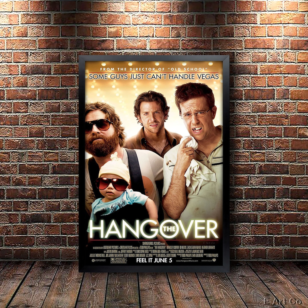 The Hangover Movie Poster Framed and Ready to Hang. - Etsy