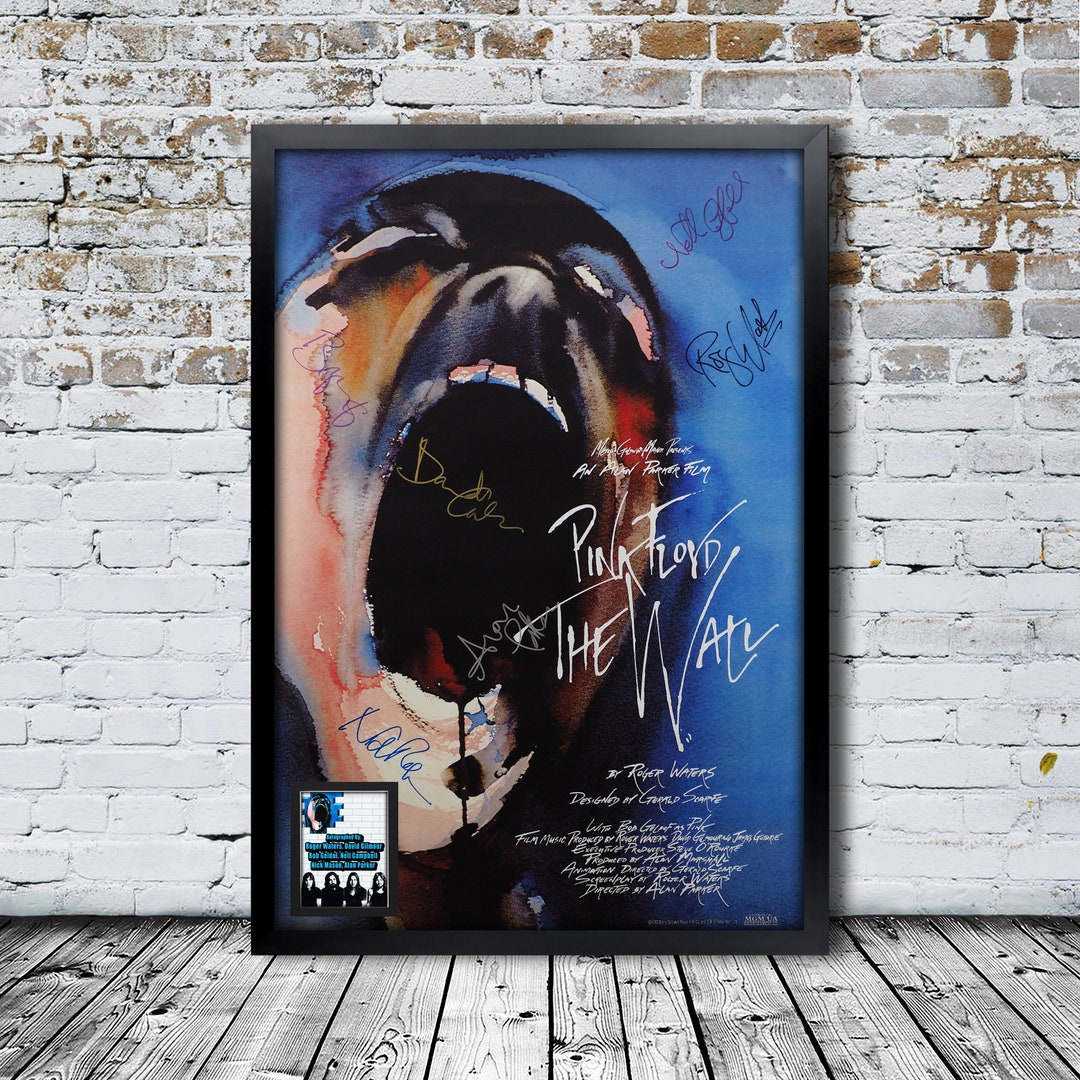 Pink Floyd the Wall Autographed Poster–framed, Ready to Hang, With ...