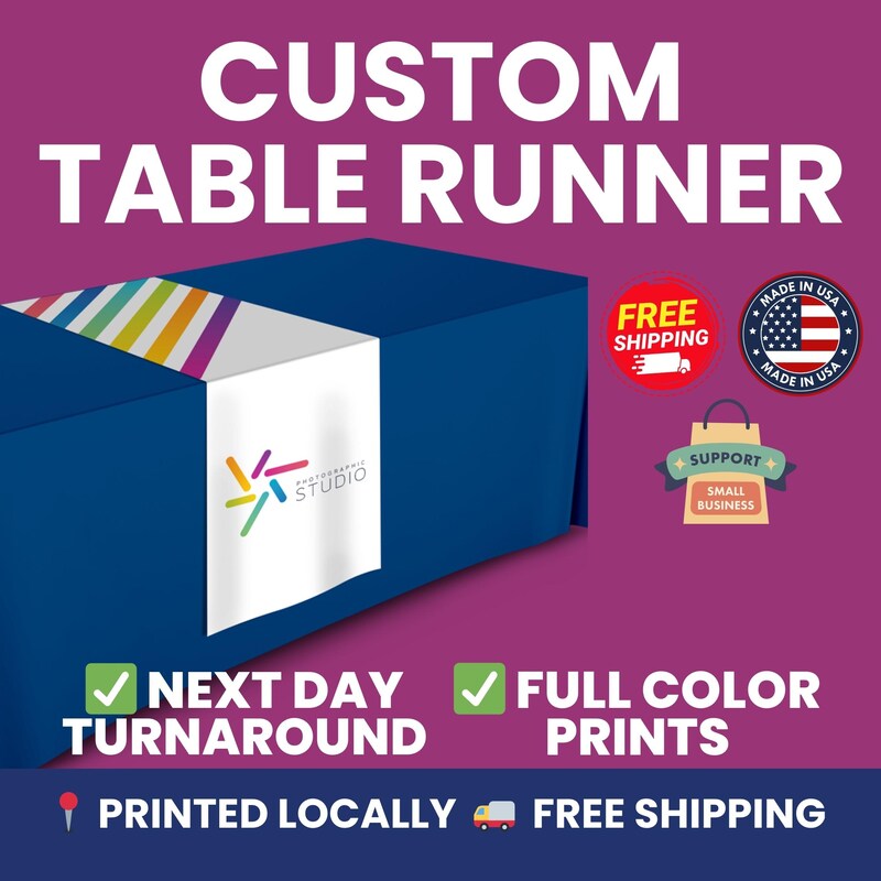 Logo Table Runner - Etsy