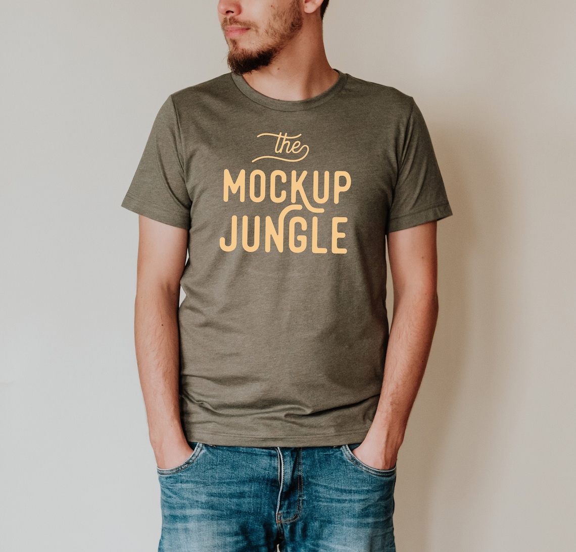 Bella Canvas 3001 Heather Military Green Military Green - Etsy