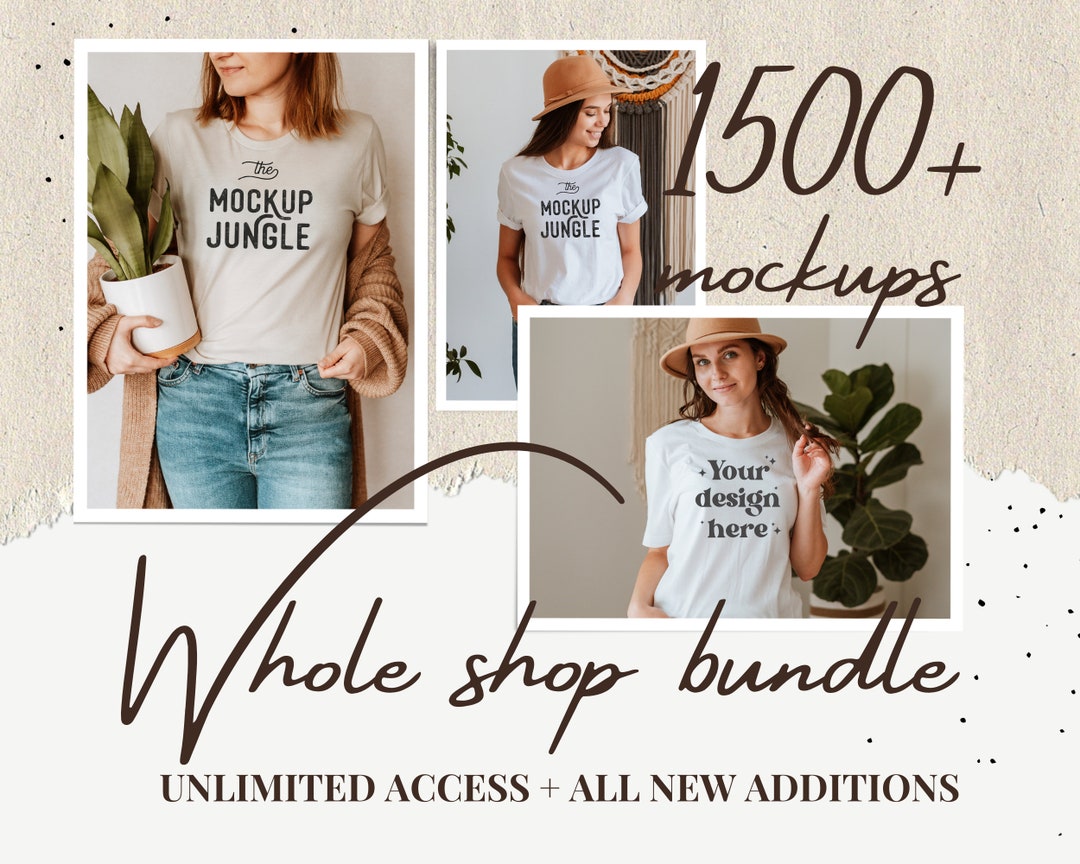 Whole Shop Mockup Bundle, 1500 Mockups and All Future Additions ...