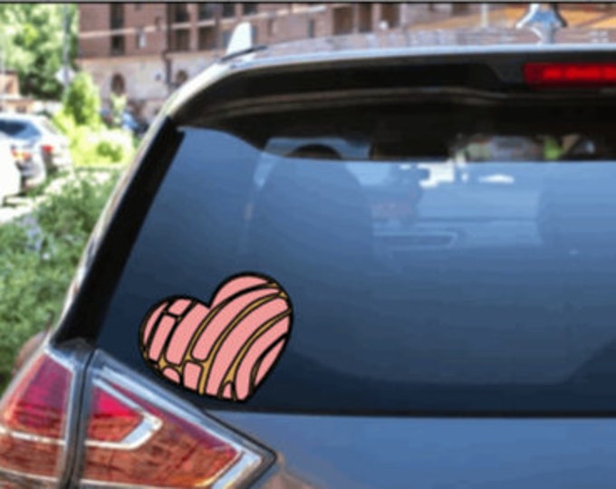 Heart Concha Vinyl Decal Sticker, Lap Top Vinyl Sticker, Water Bottle ...