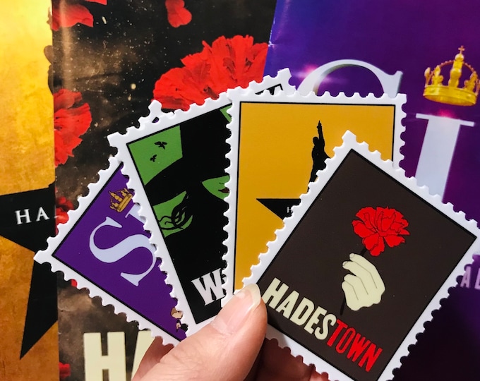 Broadway Stamp Stickers (vinyl) - Broadway Stickers, Musical Stickers ...