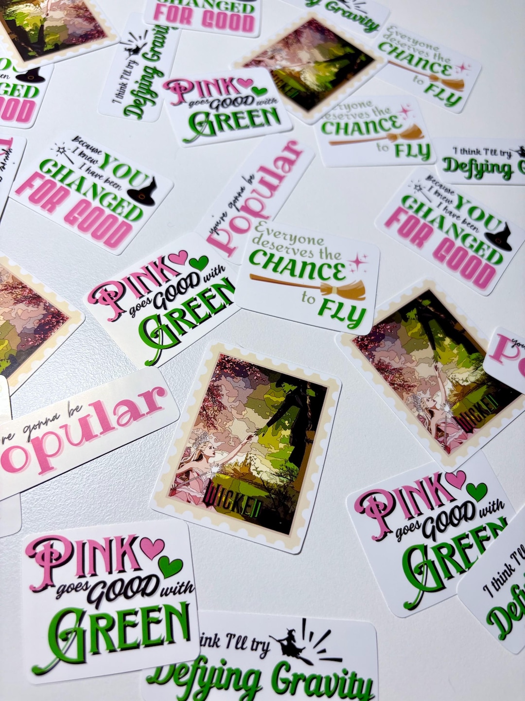 WICKED Assorted Stickers - Elphaba X Glinda, Cynthia Erivo, Ariana ...