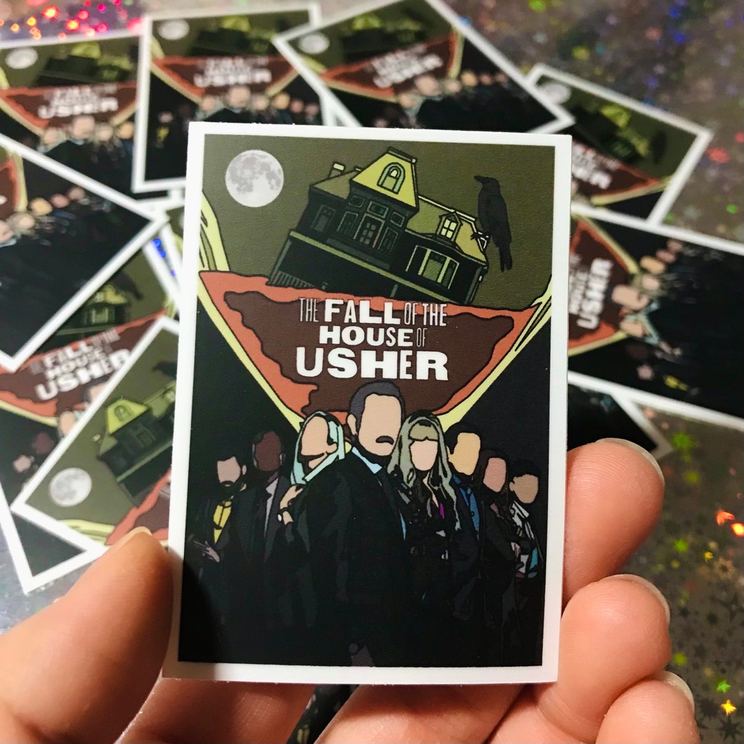 The Fall of the House of Usher Sticker - Edgar Allan Poe, Mike Flanagan ...