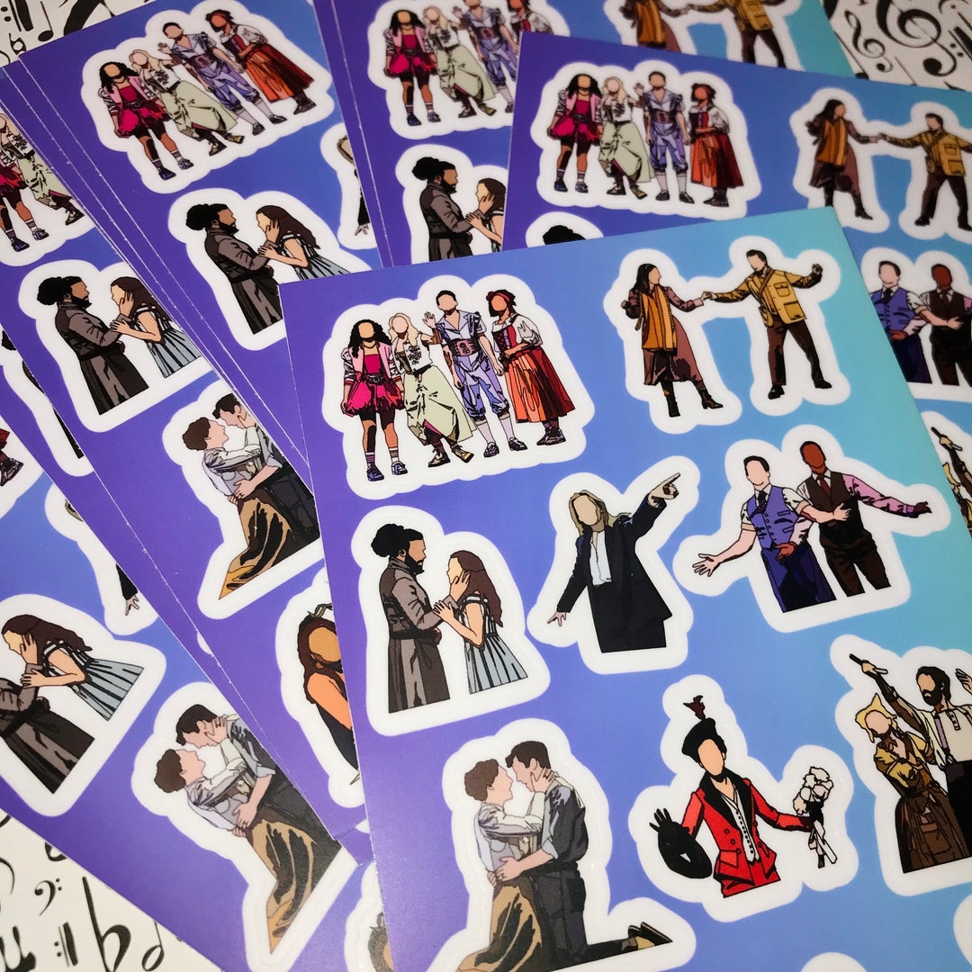 Broadway Sticker Sheet - Broadway Stickers, & Juliet, Kimberly Akimbo ...