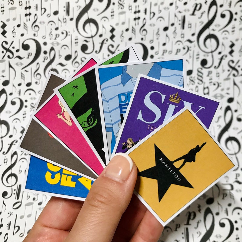 Six the Musical Stickers - Etsy