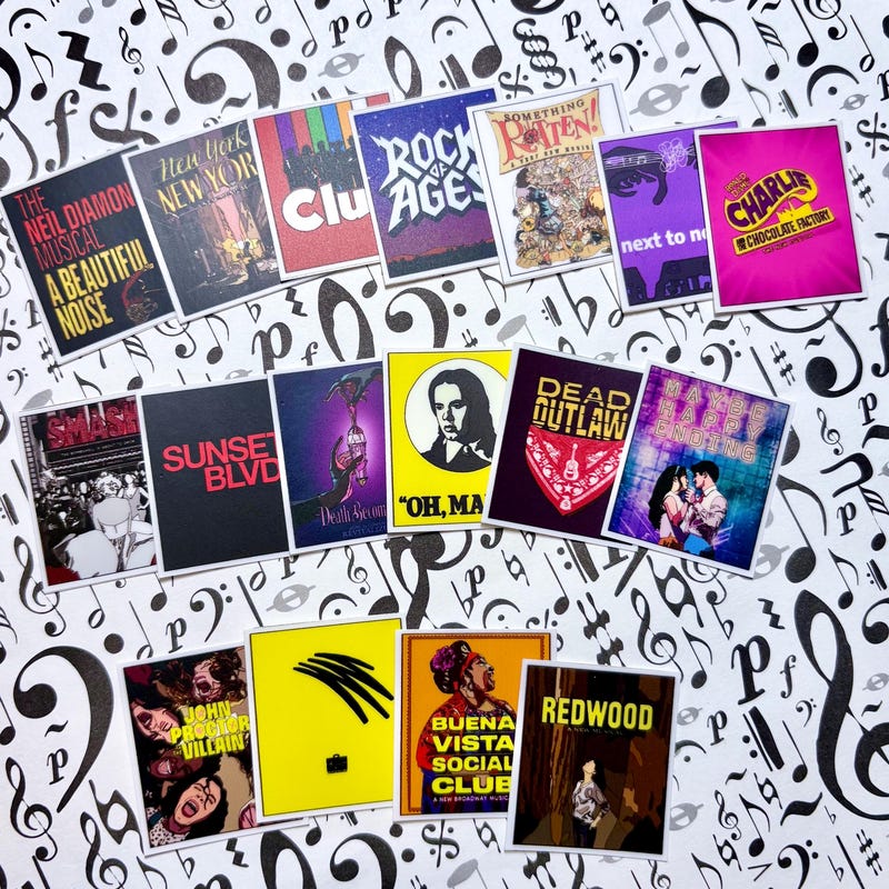 Six the Musical Stickers - Etsy