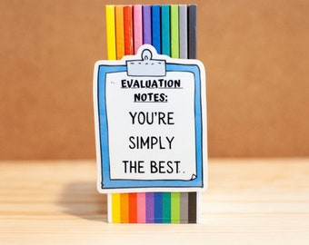Evaluation Sticker - Etsy