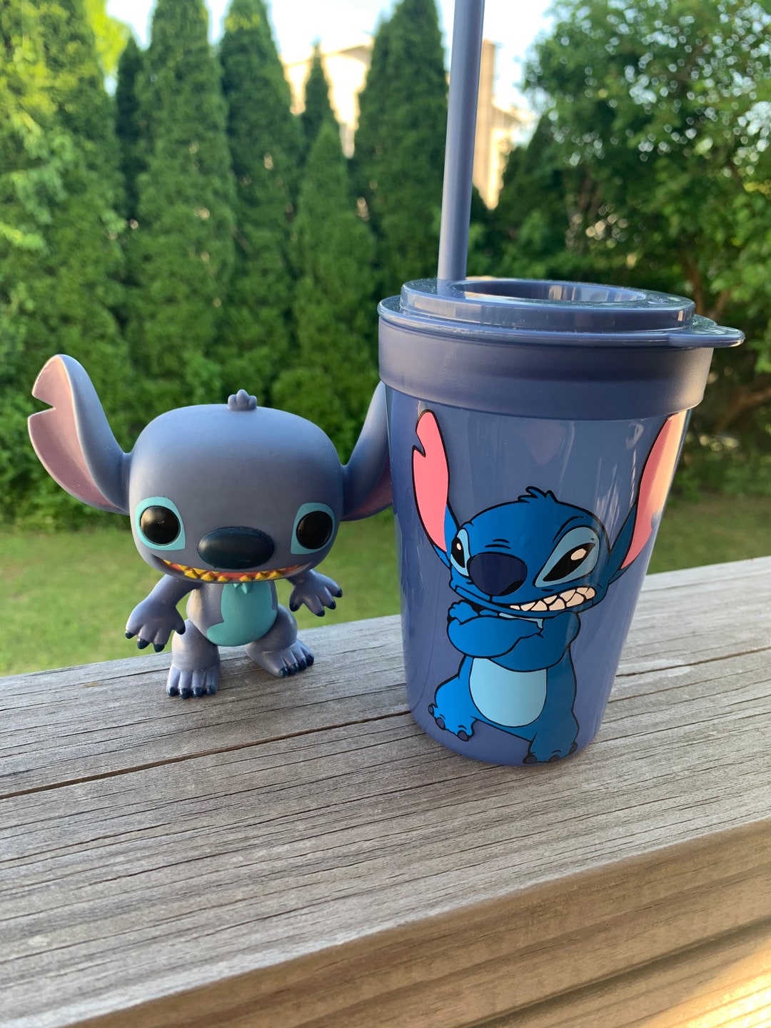 Kids Stitch Cup, Comes With Lid and Straw - Etsy