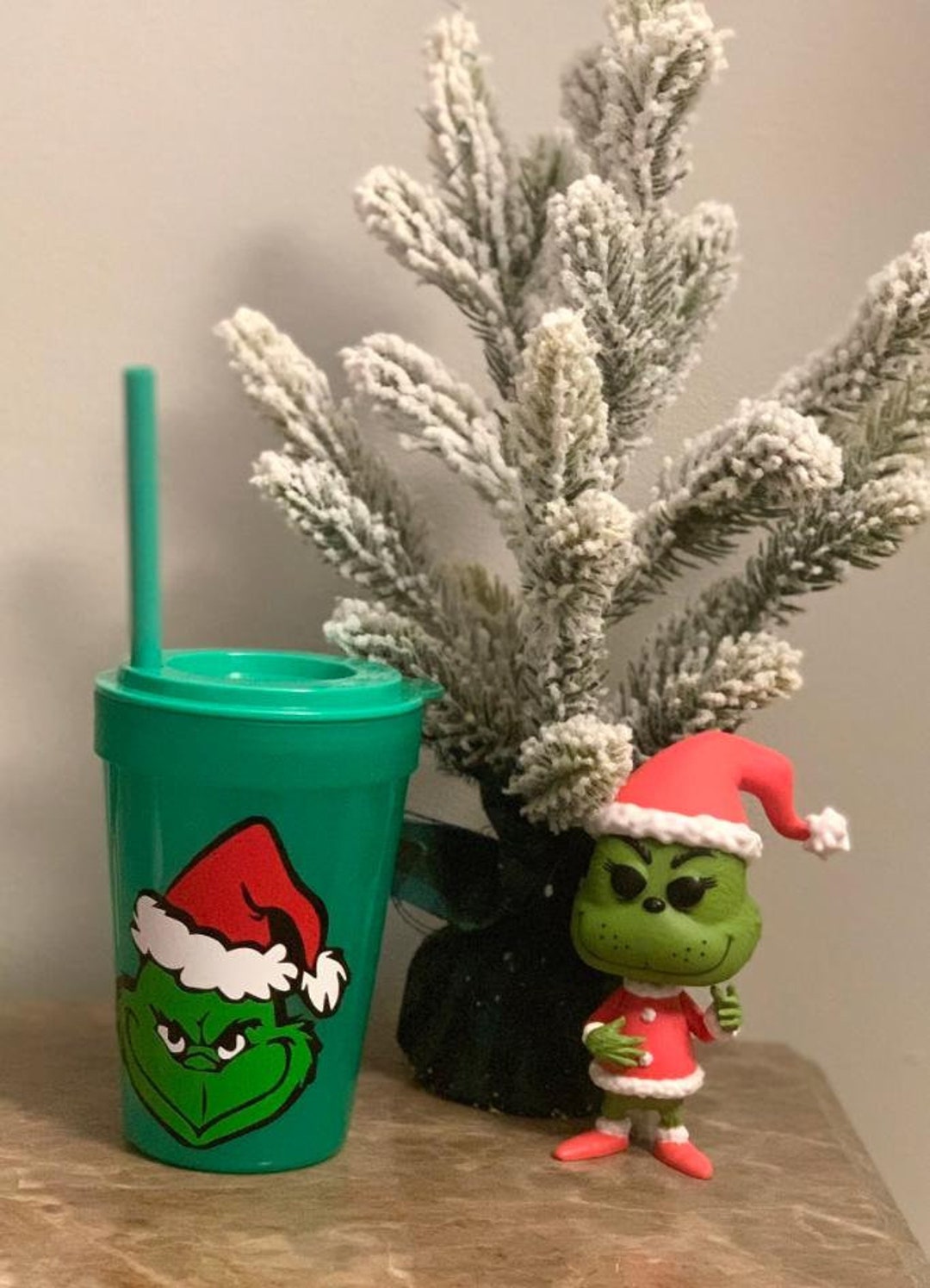 Personalized Grinch Children's Reusable Cup - Etsy
