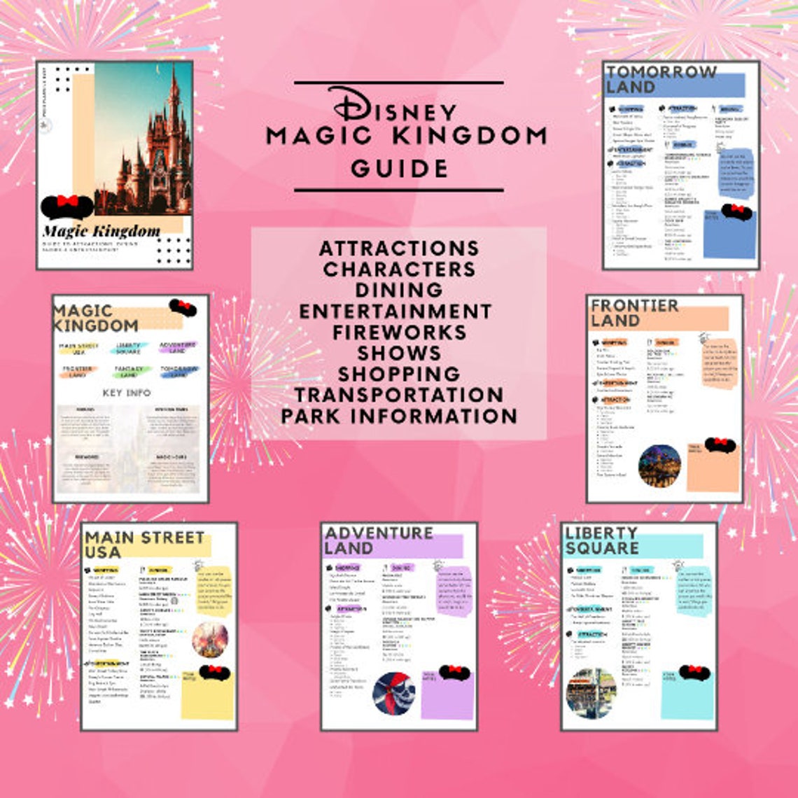 WDW Magic Kingdom Guide - Etsy