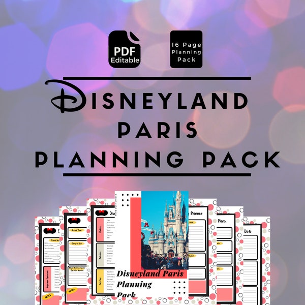 Disneyland Daily Planner - Etsy