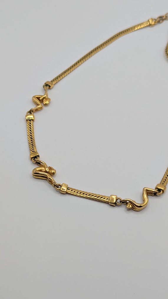 SUPER RARE Charles Jourdan gold plated dancers woman … - Gem