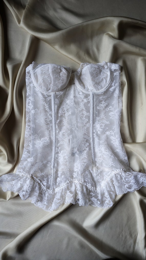 DEADSTOCK rare vintage bride bustier Antinéa Paris pu… - Gem