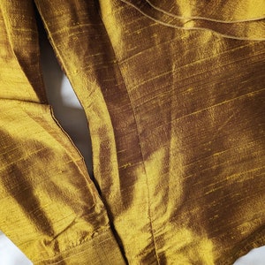 SUPER RARE Vintage Wild Silk Gold Wrap Blouse Dramatic Xs/s - Etsy