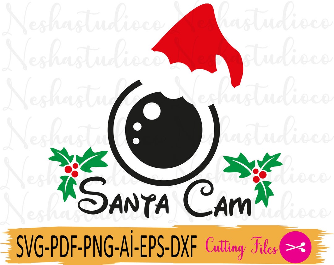 Santa Cam Svg, Christmas Cam Svg , Christmas Ornament Svg, Elf Cam Svg ...