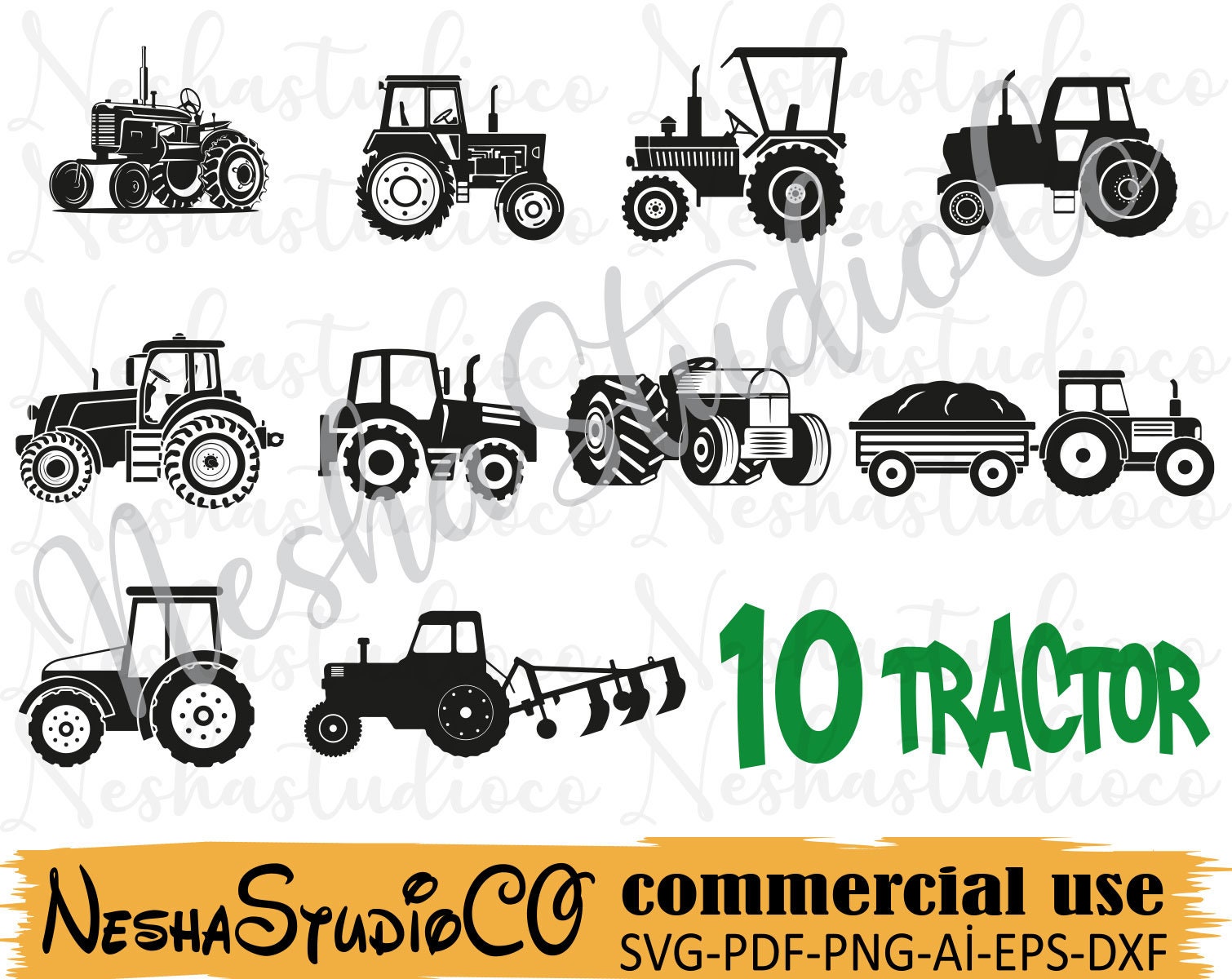Tractor SVG Bundletractor Svgfarm Tractor Vectortractor - Etsy
