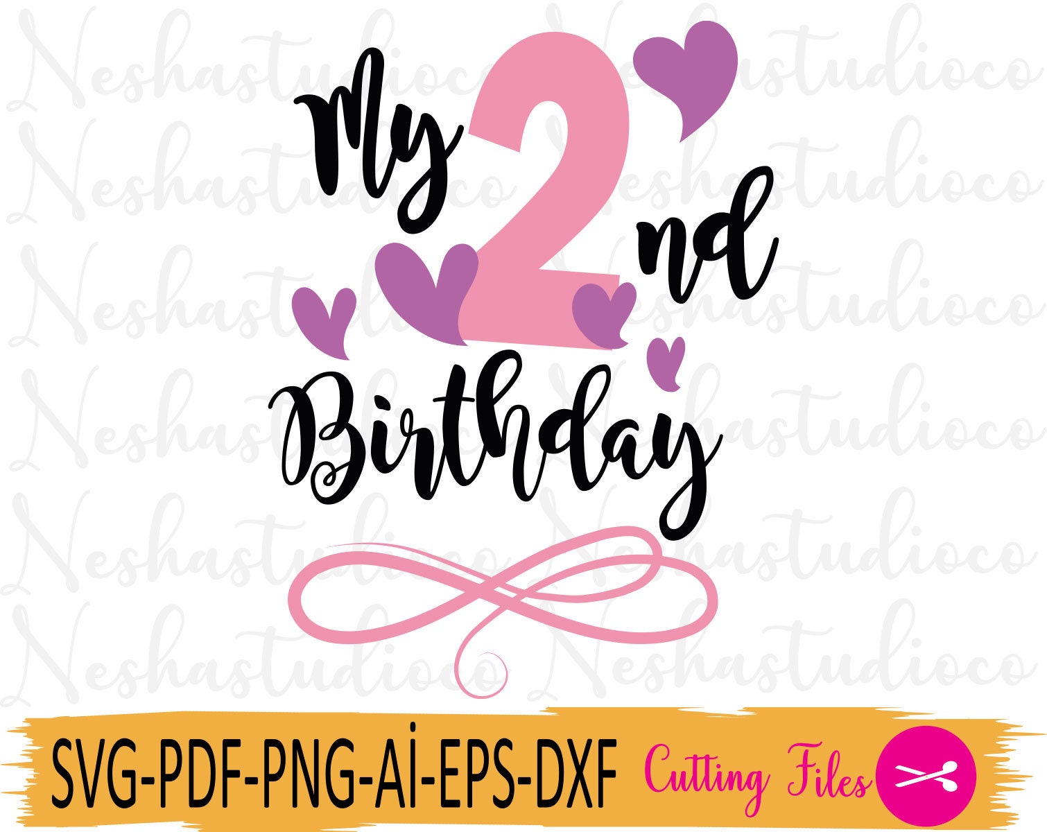 My Second Birthday Svg,baby Svg, Baby Birthday Svg, 2nd Birthday Svg ...