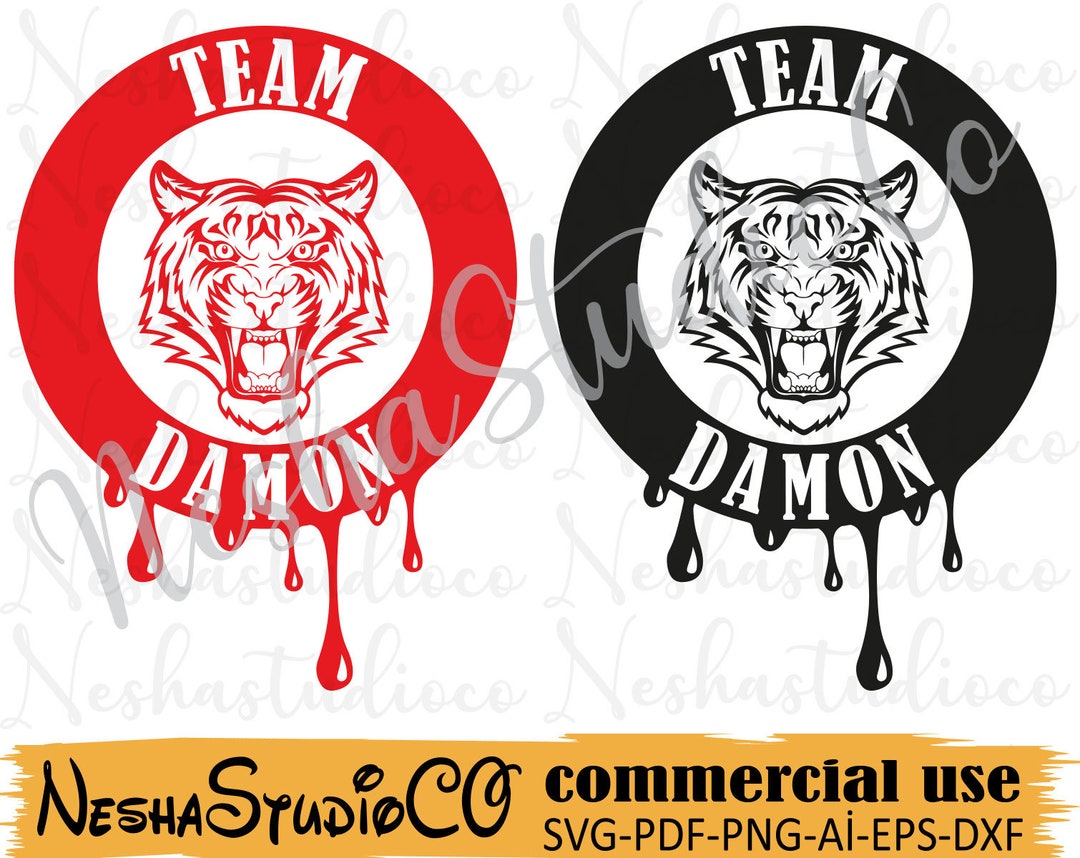 Team Damon Svg,vampire Diaries Clipart,vampire Diaries Svg,vampire ...