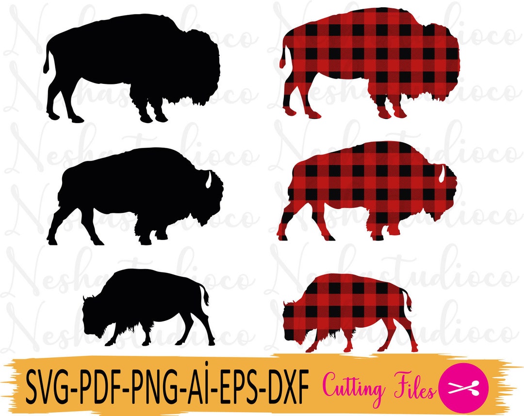 6-buffalo Svg Bundle,buffalo Svg,buffalo Plaid Svg,wild,svg,bulls Svg ...