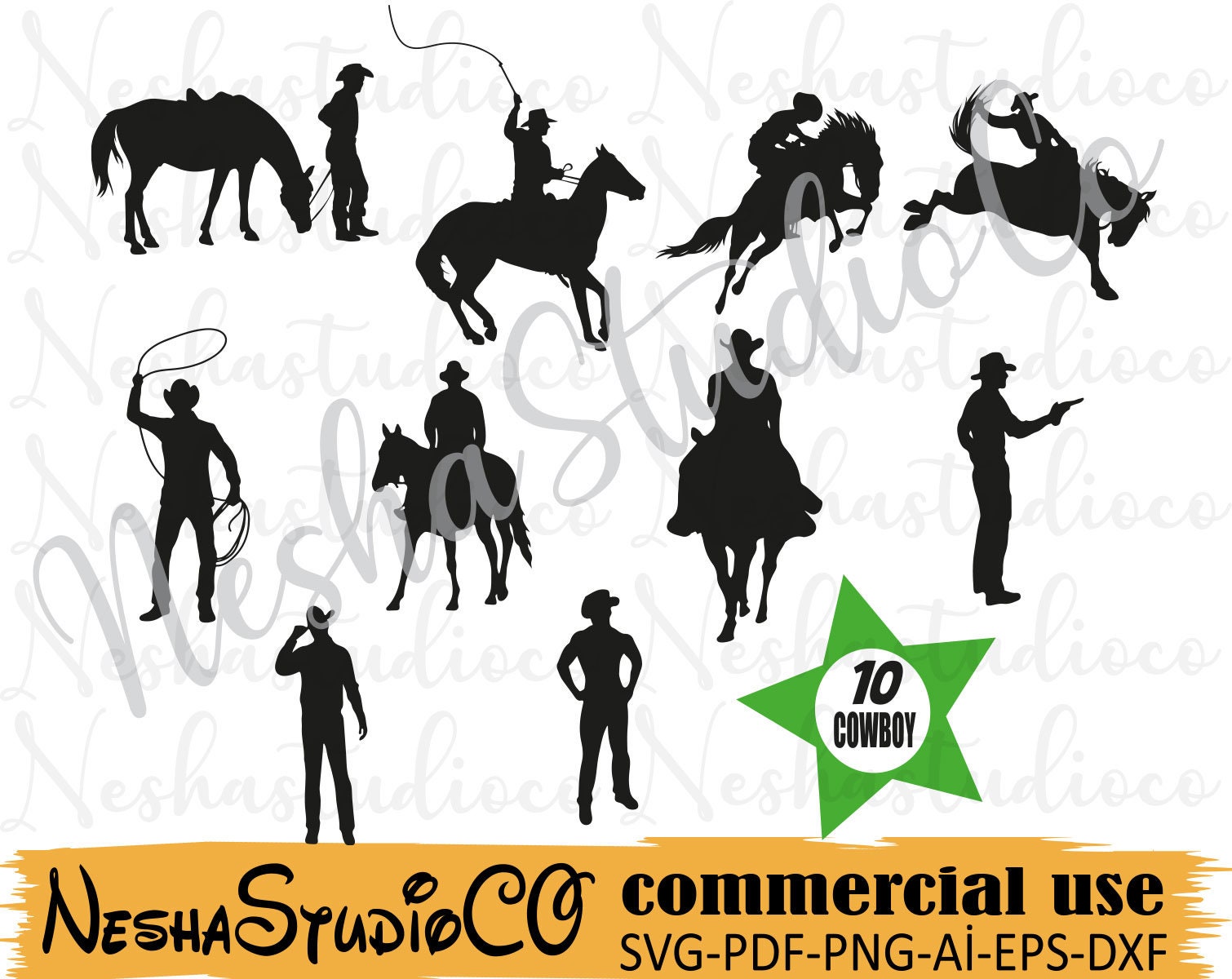 Cowboy SVG Bundle Cowboy SVG Cowboy Clipart Cowboy Cut - Etsy