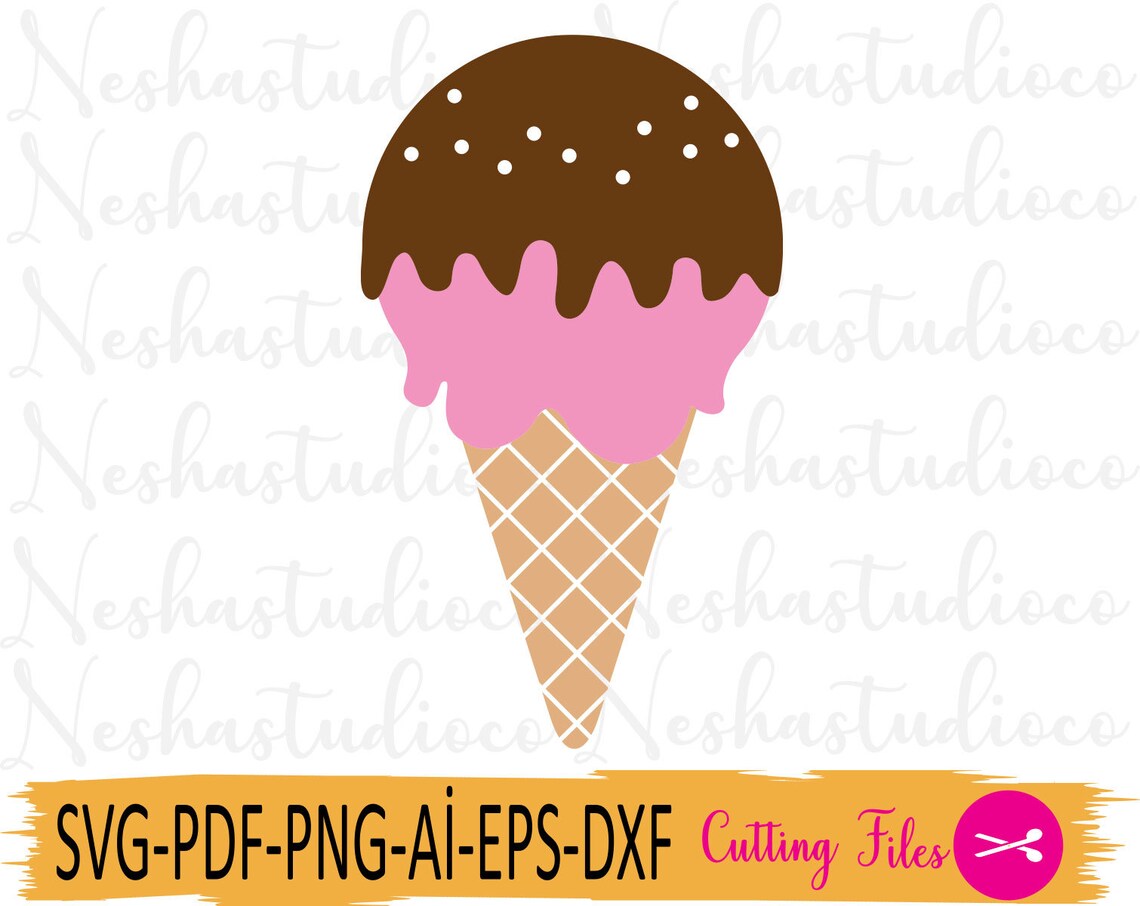 Ice Cream Svg Ice Cream Cut File Summer Svg Sunny Svg - Etsy