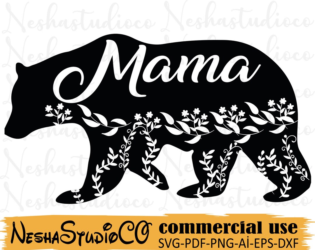 Mamá oso svg, Mamá svg, Abuela svg, Oso svg, Mamá oso silueta, Oso ...