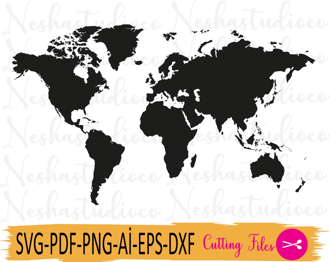 World Map Svg,world Svg,adventure Svg,world Map Clipart,world ...